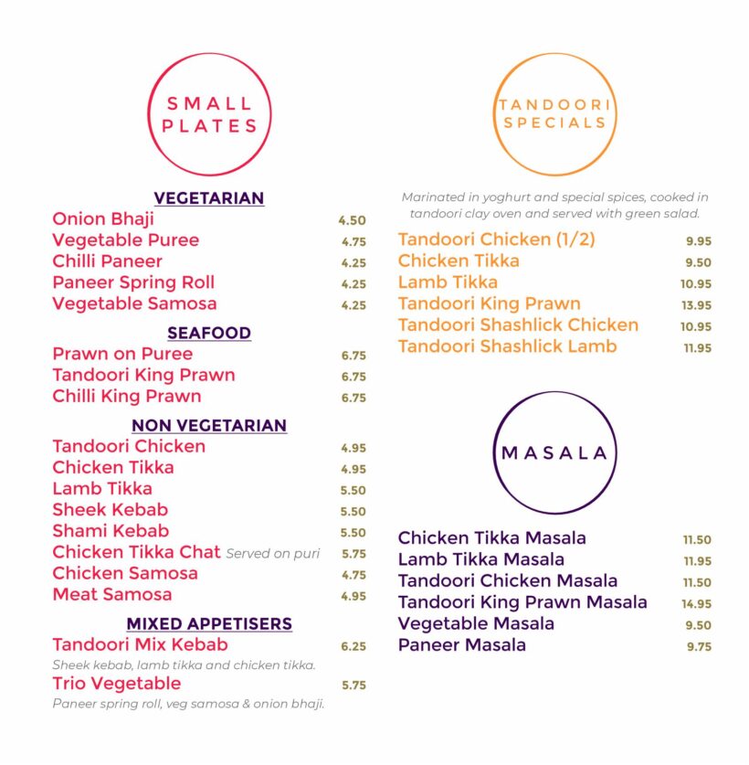 Menu – Turaa