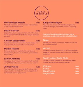 Menu – Turaa